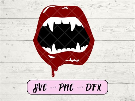 Vampire Svg Fangs Svg Halloween Svg Layered Svg Etsy