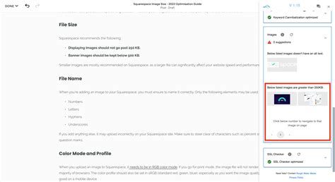 Squarespace Image Size 2023 Sizing And Optimisation Guide Seospace
