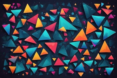 Premium Ai Image Abstract Triangles Background