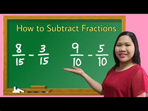 Subtracting Fractions How To Subtract Similar Fractions Videos For