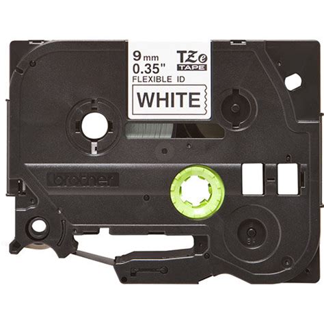 Brother Tze Fx221 9mm Black On White Flexible Id Laminated Tze Tape