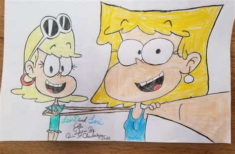 Lori And Leni Loud Selfie By Qcartoon2001 On Deviantart