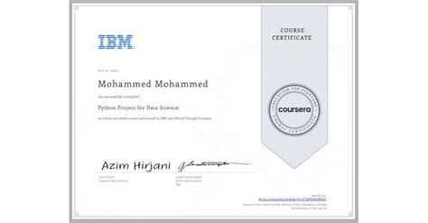 Muhammed Hisham On Linkedin Completion Certificate For Python Project