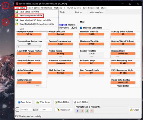 Master5 V2 Drone Firmware Flashing And Configuration File Importing