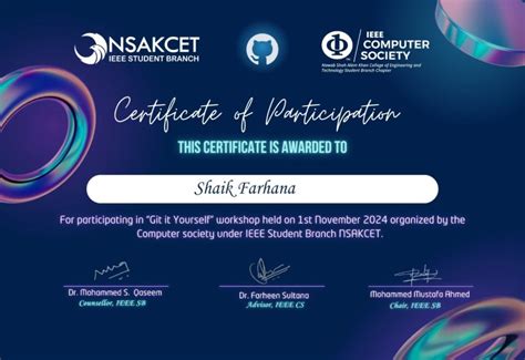 shaik farhana on linkedin thrilled to have participated in the git it