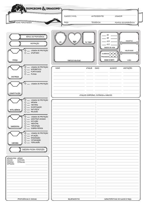Ficha Alternativa Alternativa ~ Dandd 5e