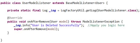 Learn Model Listener Hook In Liferay DXP 7 EnProwess Blog