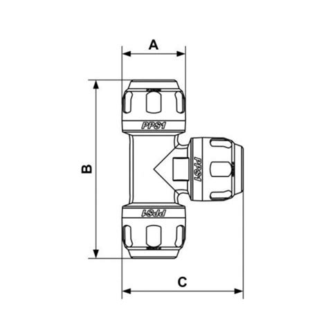 Prevost 1 In Aluminum Equal Female Tee Fitting For Pipe Pps1 Te25 Teco Technology