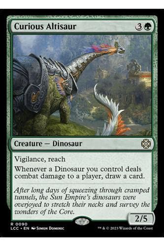 Curious Altisaur Lost Caverns Of Ixalan Commander Faraos Webshop