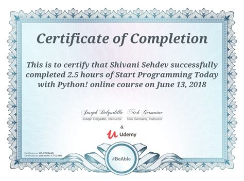 shivani sehdev on linkedin completion certificate for start