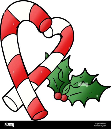Cartoon Candy Cane Stock Vector Image Art Alamy