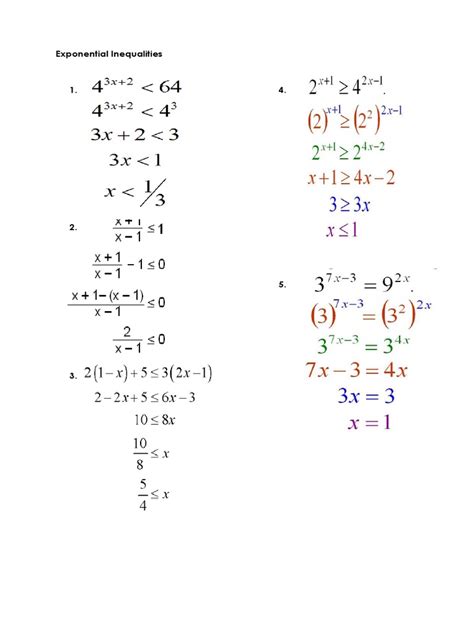 Exponential Inequalities Pdf