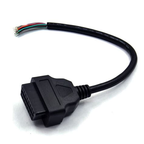Obd Obd2 16pin Female Extension Opening Cable Car Diagnostic Interface Connector Obd Ii Female