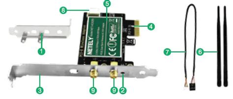Netely Net Ac Wireless Ac Pcie Wifi Card User Manual