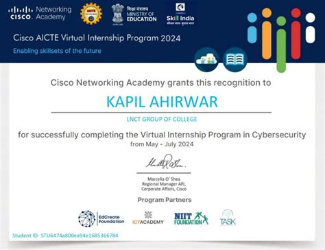 Kapil Ahirwar On Linkedin Cisconetworkingacademy Cybersecurity