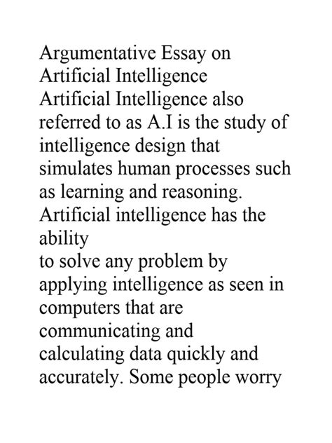 Artificial Intelligence Article Pdf Intelligence Artificial
