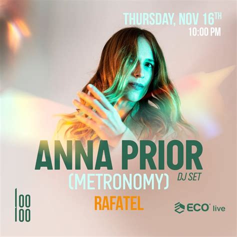 De Metronomy A La Mixer Anna Prior Dj Set En Looloo Ciudad De México
