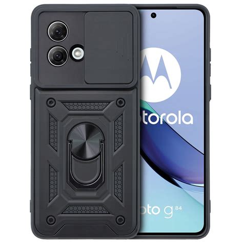 Pancerne Etui Camera Slide Obudowa do Moto G84 5G z ochroną aparatu
