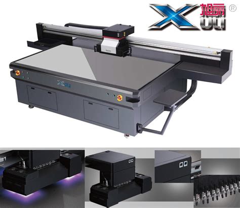 Ricoh Gen Industrial Print Head LED Flatbed UV Printer For Glass Wall Decoration Etc Xuli