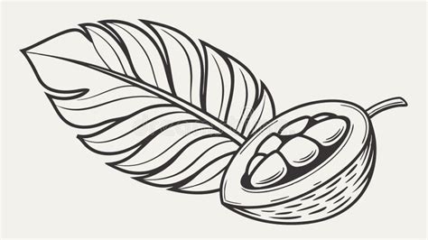 Cocoa Beans Corner Design Food Ingredient Frame Nature Border Organic Element Vector Design