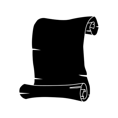 vector de icono de papel de desplazamiento signo de ilustración de