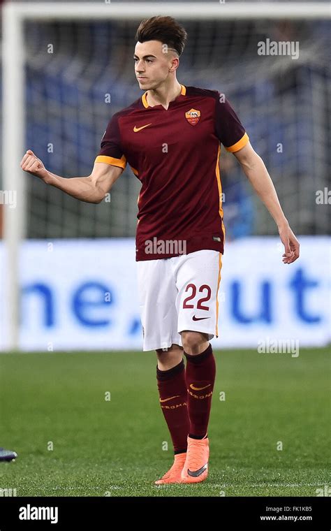 Rome Italy 4th March 2016 Stephan El Shaarawy Roma Celebrates