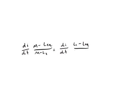 SOLVED Two Inductors Having Inductances L1 And L2 Are Connected In