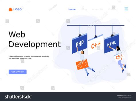 Web Development Vector Illustration Concept Suitable Stock Vector
