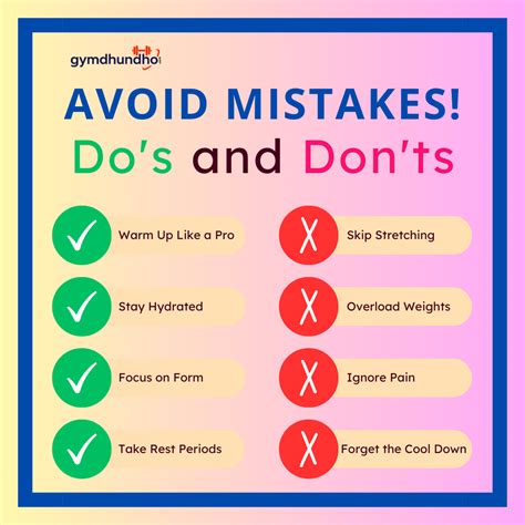 Avoid Mistakes Essential Dos And Donts For A Safe Gym Workout