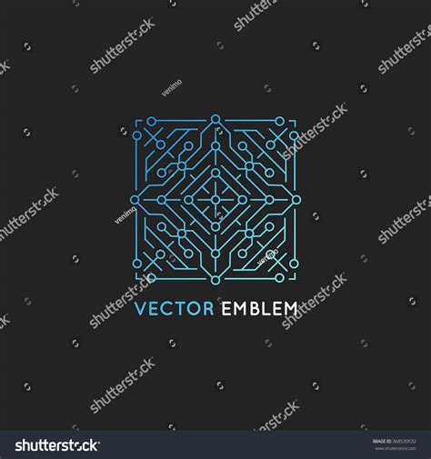 Vector Abstract Technology Logo Design Template Stock Vector 368530532 Shutterstock