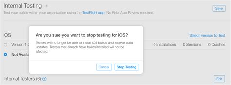 Ios Testflight Notify Internal Tester Does Not Work Stack Overflow