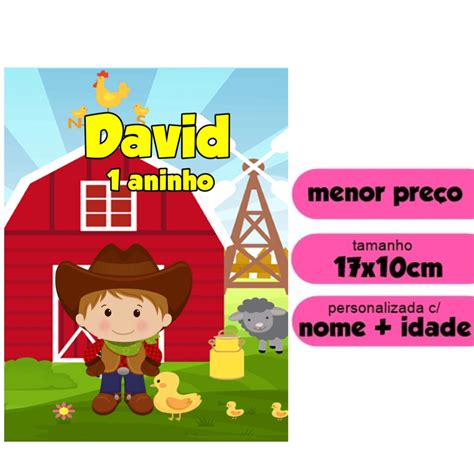 Sacolinha Personalizada Fazendinha Shopee Brasil