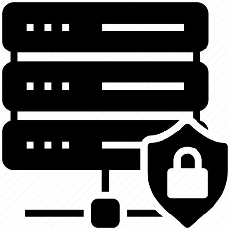 Data Technology Server Database Security Shield Hosting Icon