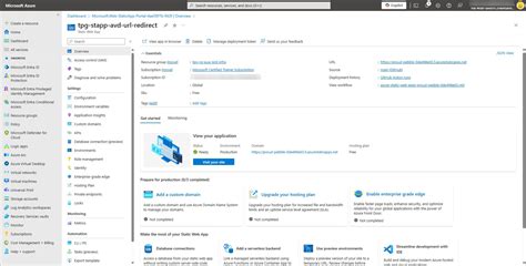 Redirect AVD With A Static Web App