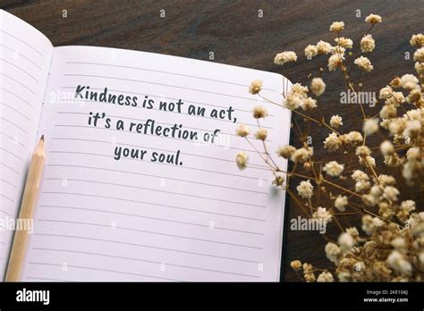 Note Pad With Inspirational Text Kindness Is Not An Act Its A