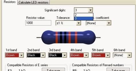 Description And Use Of Resistor Calculator 1 0 6 Blogging Tech Tipps