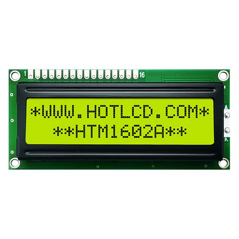 Character Lcd Modules Stn Yellowgreen Display With Yellowgreen