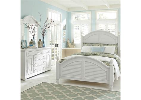 Summer House I King Poster Bed Dresser And Mirror