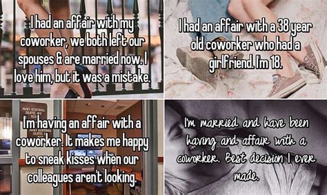 Whisper Users Reveal What Its Really Like To Have An Affair With Their Co Worker Daily Mail