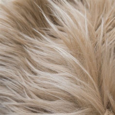 Mohair 60 Inch Faux Fur Sand Fabric By The Yard 1 Yard