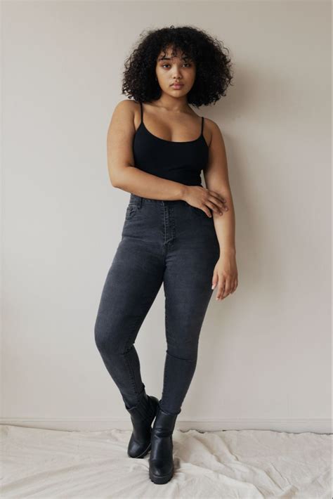 Black Female Model Black Models Female Pose Reference Figure