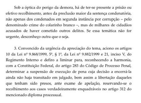 Liminar De Marco Aurélio Mello Libera Condenados Em 2ª Instância