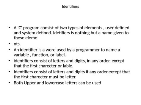 Introduction Of Basics Of C Programmingpptx