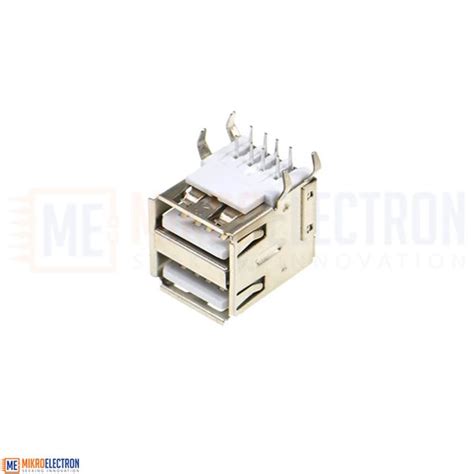 double usb type a female solder jacks mikroelectron mikroelectron is
