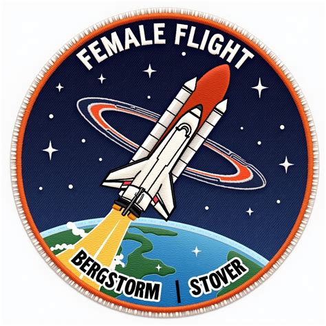Female Space Shuttle Mission Patch Stable Diffusion Online