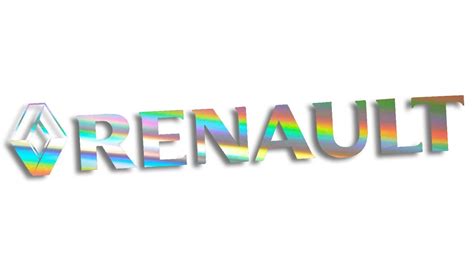 Wycinana Naklejka RENAULT Holograficzna ERLI Pl