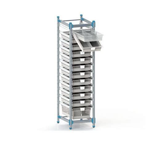 Modulares Regal EasyFlex Sclessin Productions für Container für