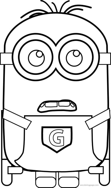 Minion Shock Coloring Page