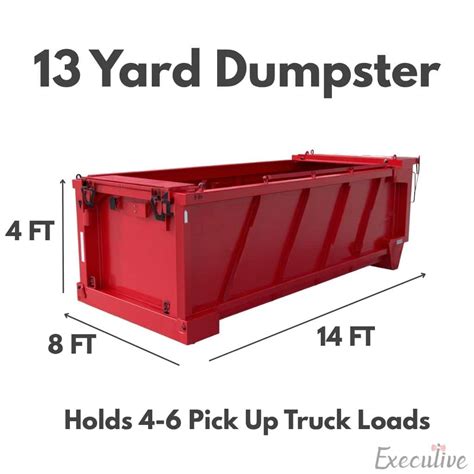 Dumpster Size And Prices Executive Dumpsters