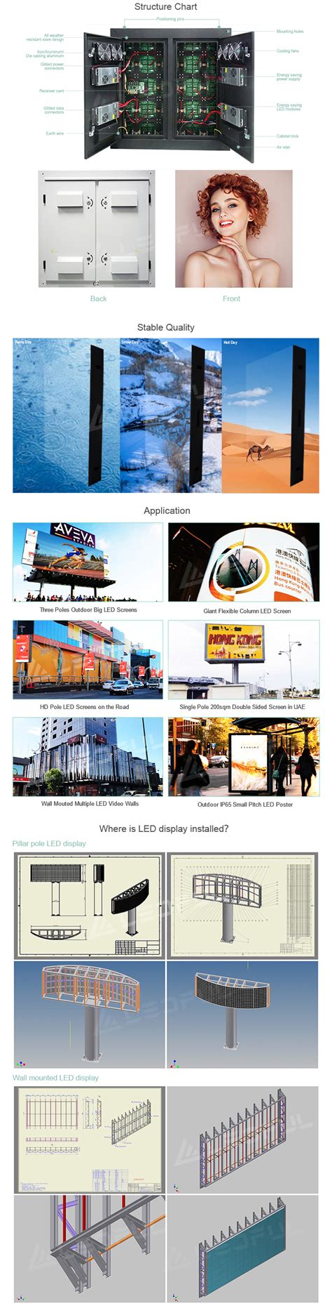 Outdoor Led Display D Naked Eye P P P P P P P P
